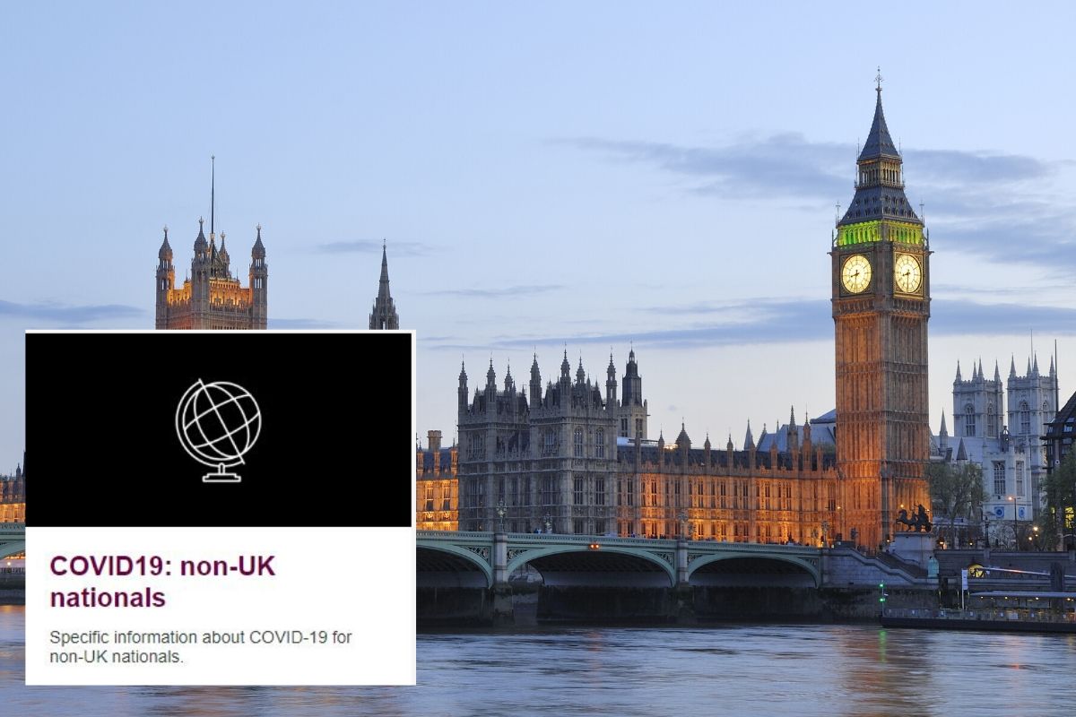UK Government Issues Guidance on COVID-19 for Non-UK Nationals Within ...